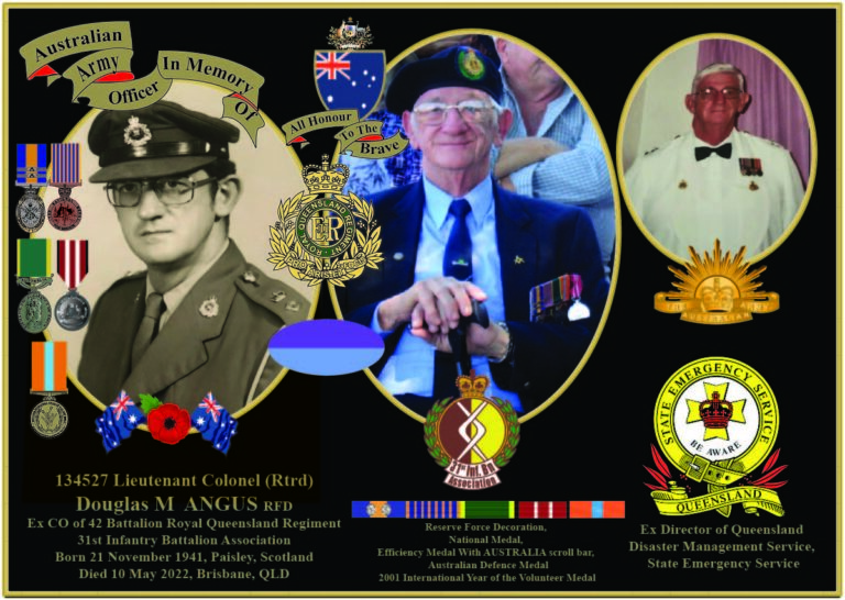 Vale – LtCol Doug Angus RFD (Retd) - 31st Infantry Battalion Association