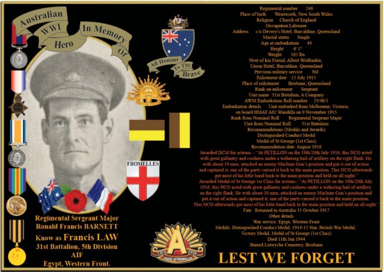 Australian Remembrance Army – Projects - 31st Infantry Battalion ...